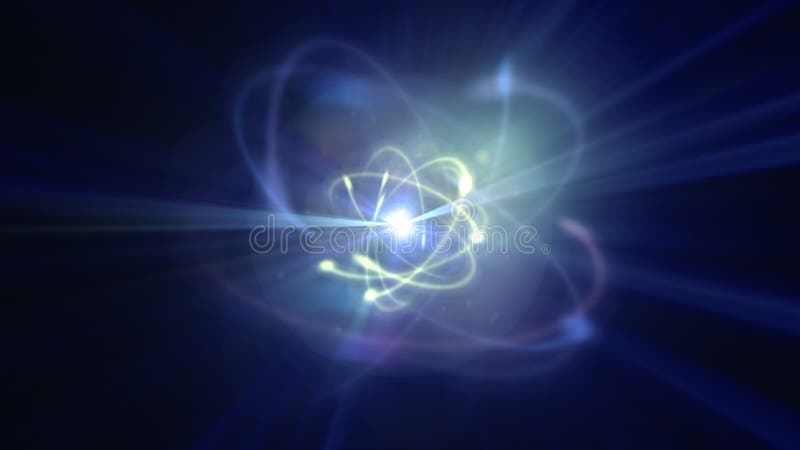 Atom with orbit stock vector. Illustration of generated - 3025699