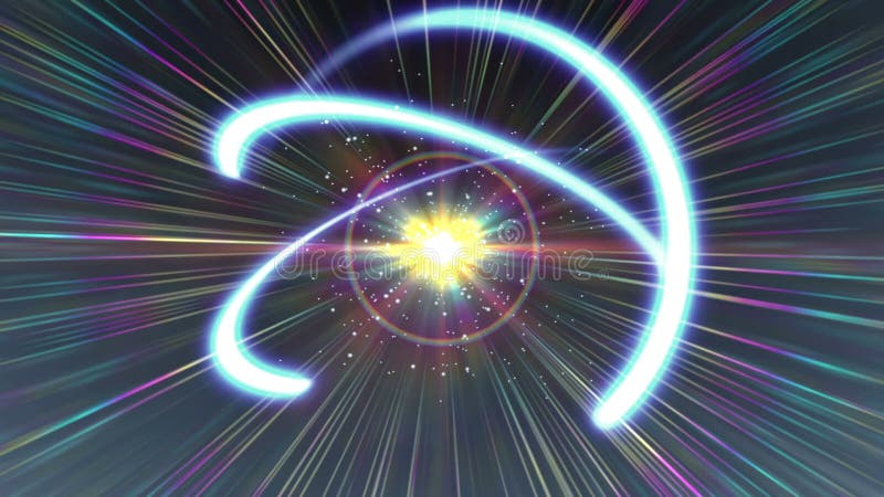 Atom Orbit Ray Light Abstract Stock Video - Video of motion, astronomy ...
