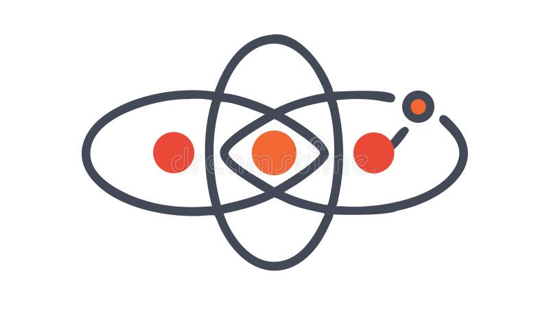 Atom Outline Icon, Science Research Vector Graphic Symbol, Vector ...