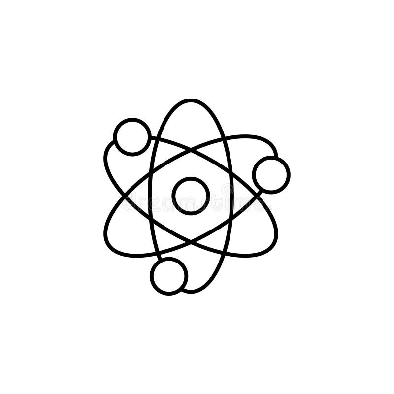 Atom Outline Icon. Simple Vector for UI and UX, Website or Mobile ...