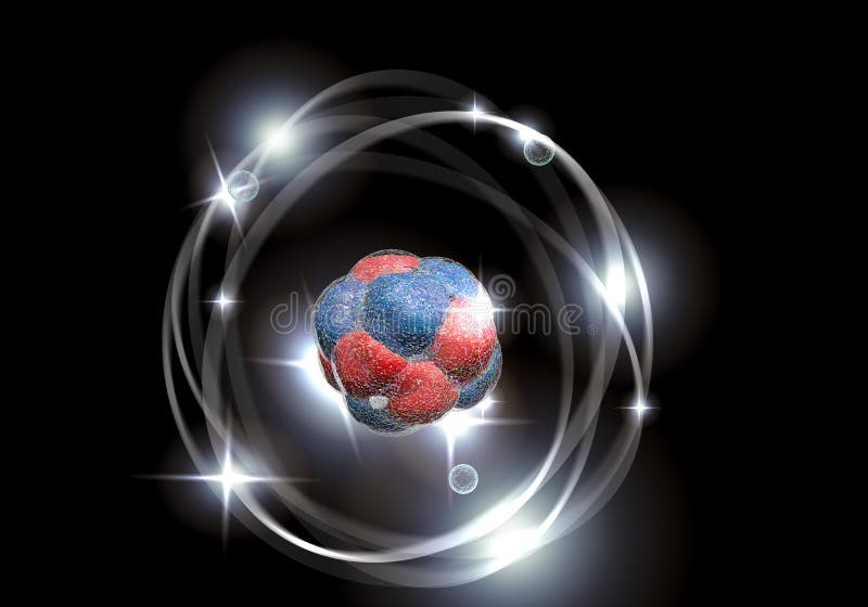 Atom Particle stock illustration. Illustration of atomic - 65672930