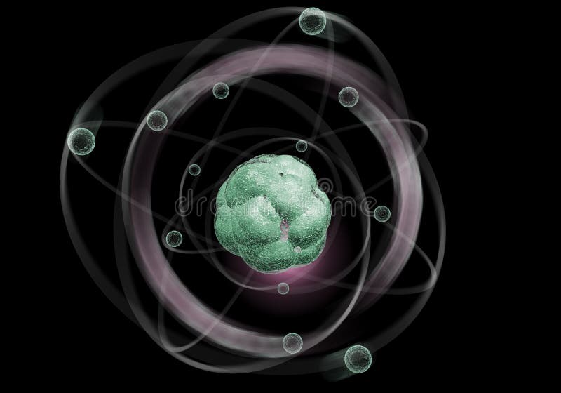 Atom Particle stock illustration. Illustration of molecule - 65673239