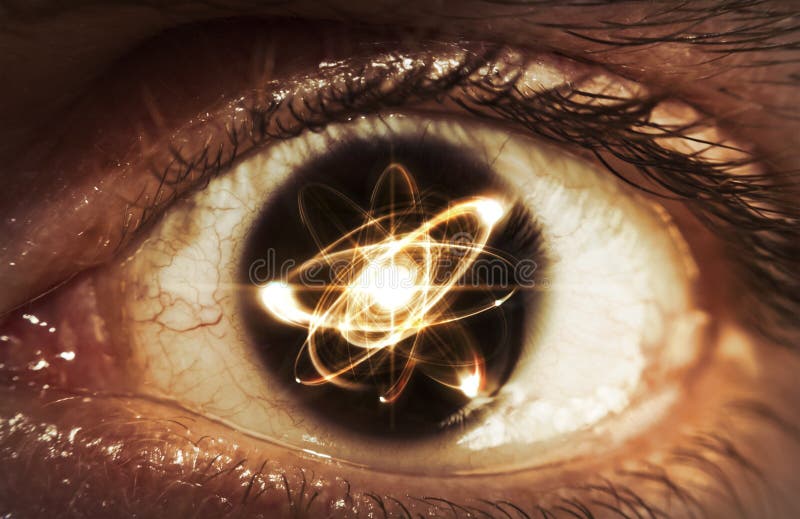 Atoomdeeltjesogen stock foto. Image of elektriciteit - 60222990