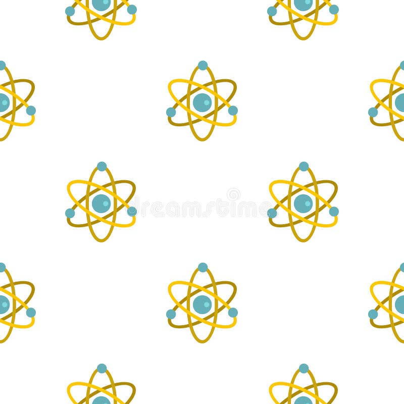 Atom pattern stock vector. Illustration of emblem, monochrome - 46521219