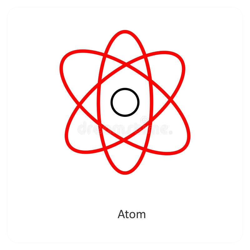 Atom stock illustration. Illustration of physics, concept - 338191062