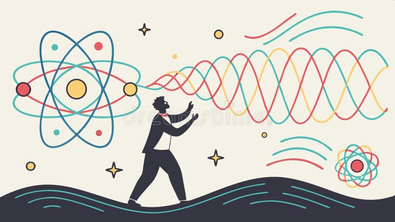 Atom Science Abstract, Particle Physics and Quantum Mechanics Concept ...