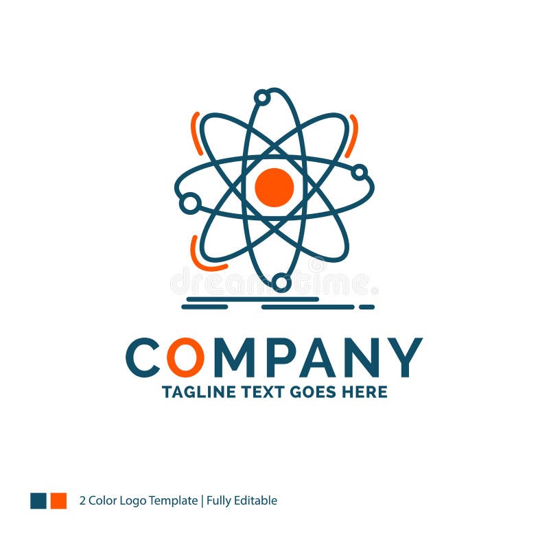 Atom, Science, Chemistry, Physics, Nuclear Logo Design. Blue and Stock ...
