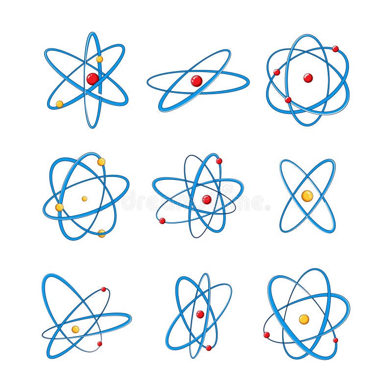 Cartoon Atom Nucleus Stock Illustrations – 401 Cartoon Atom Nucleus ...