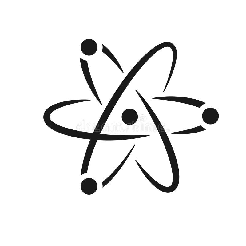 Atom Sign Icon. Science Symbol Isolated for Design Stock Vector ...