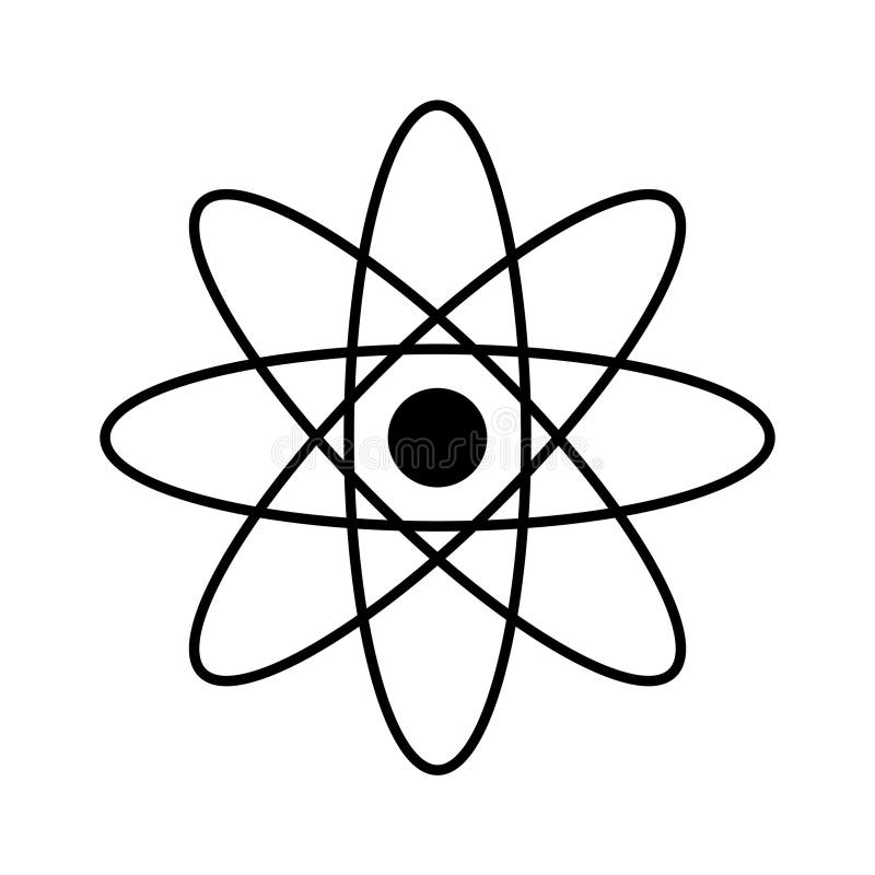 Atom sign icons stock illustration. Illustration of science - 316870610