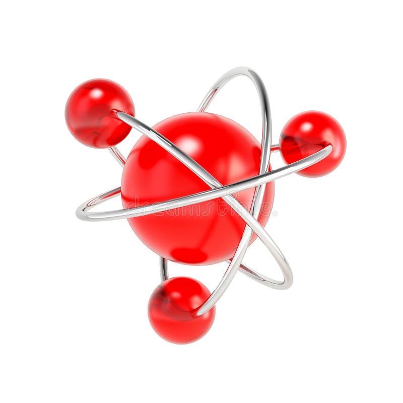 Atom sign. Science symbol stock illustration. Illustration of orbit ...
