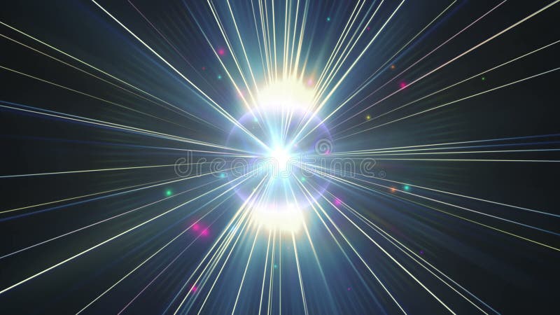 Atom Star Light Ray Pulse 4k Stock Video - Video of energy, light ...