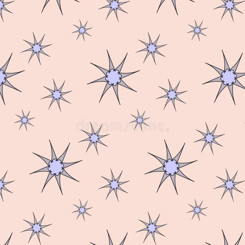 Atom Stars Background Pattern Stock Vector - Illustration of flare ...