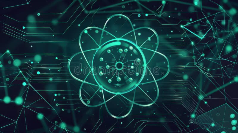 Atom Structure: Central Nucleus Represent the Nucleus As a Solid Sphere ...