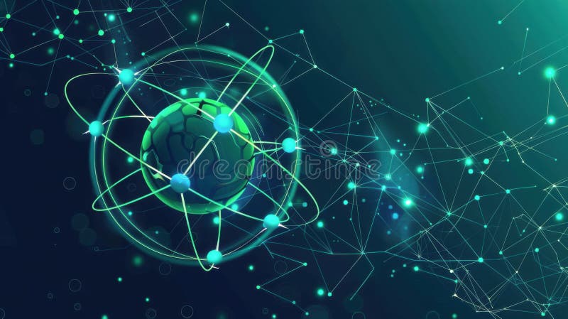 Atom Structure: Central Nucleus Represent the Nucleus As a Solid Sphere ...