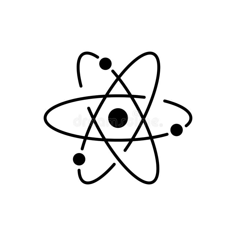Vector Outline Atom Nucleus Stock Illustrations – 1,321 Vector Outline ...