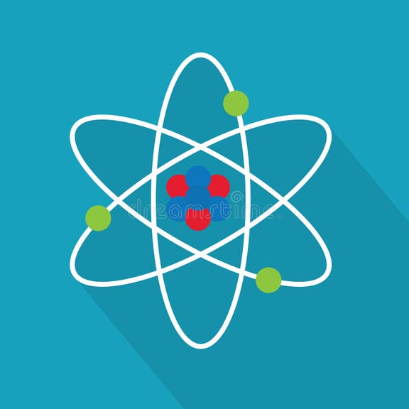 Atom structure icon stock vector. Illustration of model - 170729962