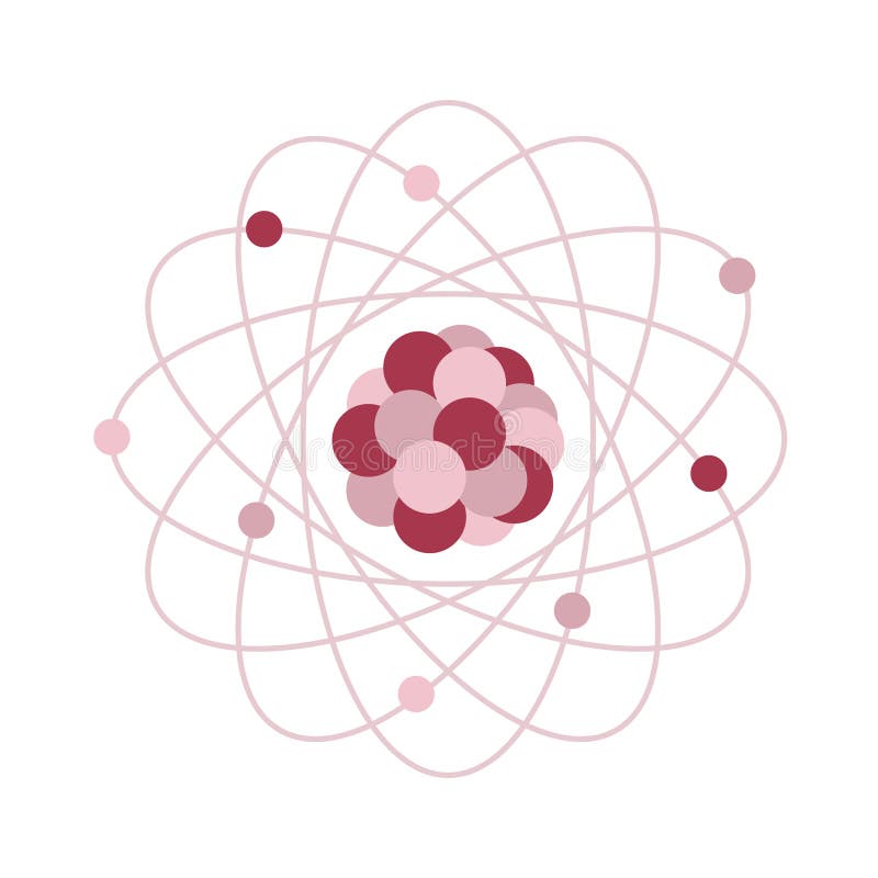 Atom Structure. Science Day. Education. Nuclear Stock Vector ...