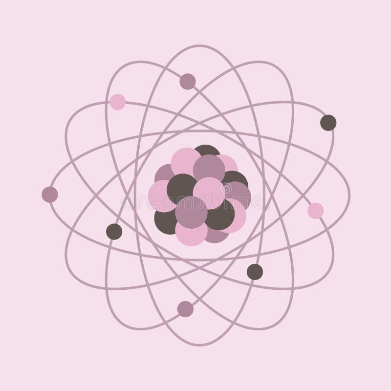 Atom Structure. Science Day. Education. Nuclear Stock Vector ...