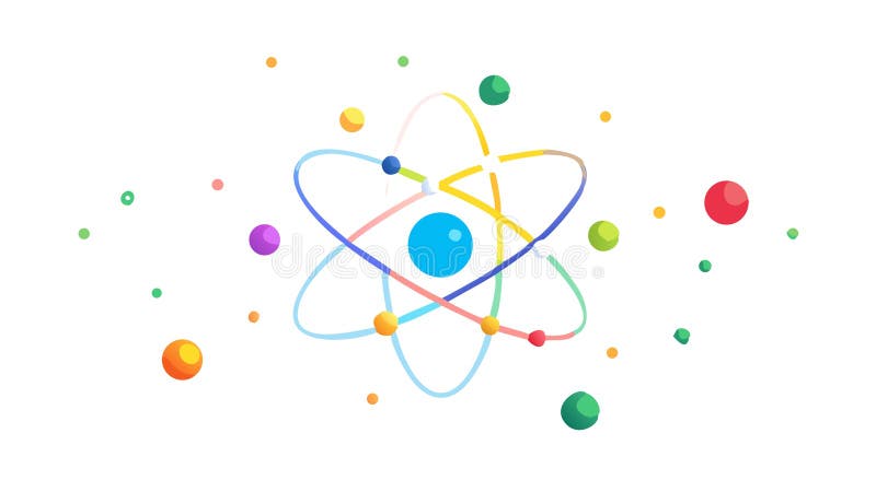 Atom Structure Science Icon. Chemistry, Physics, Research, Molecule ...