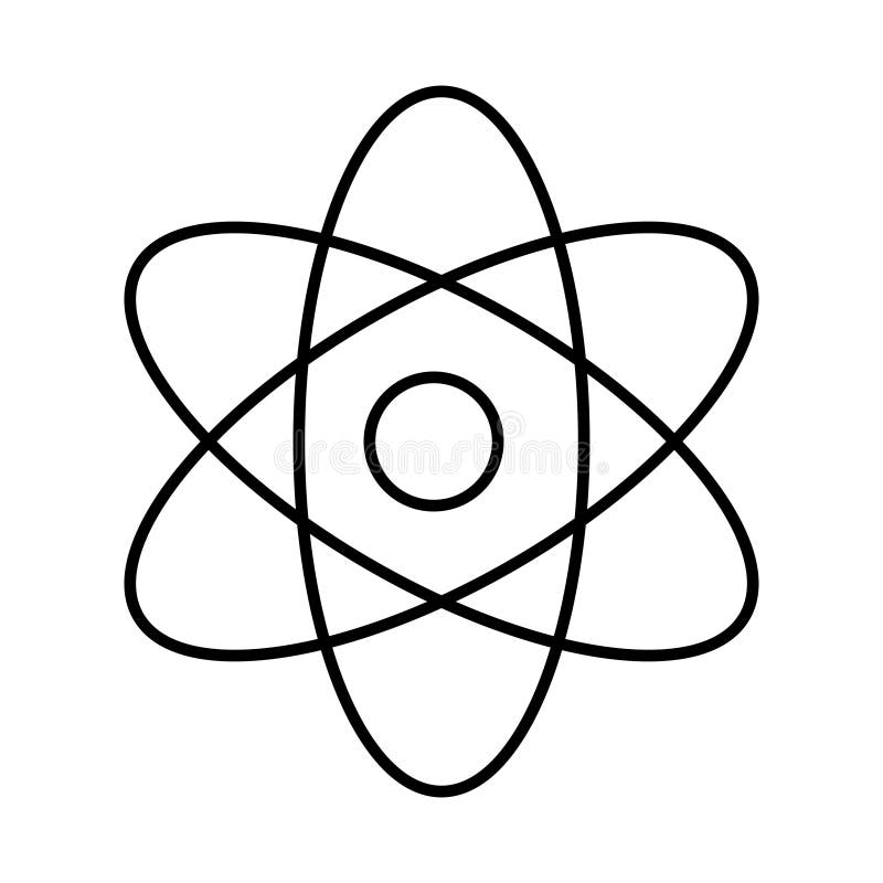 Atom sign stock vector. Illustration of structure, physics - 170172151