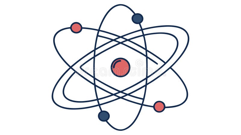Atom Symbol, Core of Science and Innovation. Vector Design Generative ...