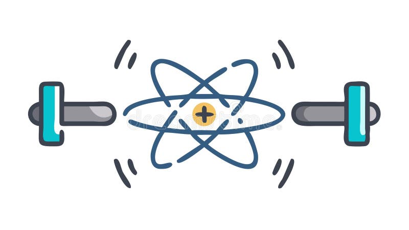 Atom Symbol for Nuclear Physics and Science Research, Vector Design ...