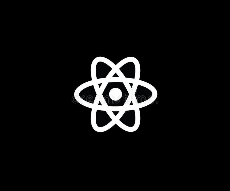 Atom Symbol Science Icon Nuclear Stock Vector - Illustration of ...