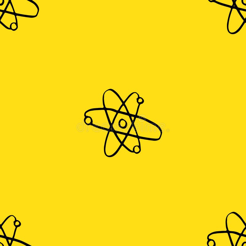 Atom Symbol Vintage Label, Grunge Textured Retro Badge, Typography ...