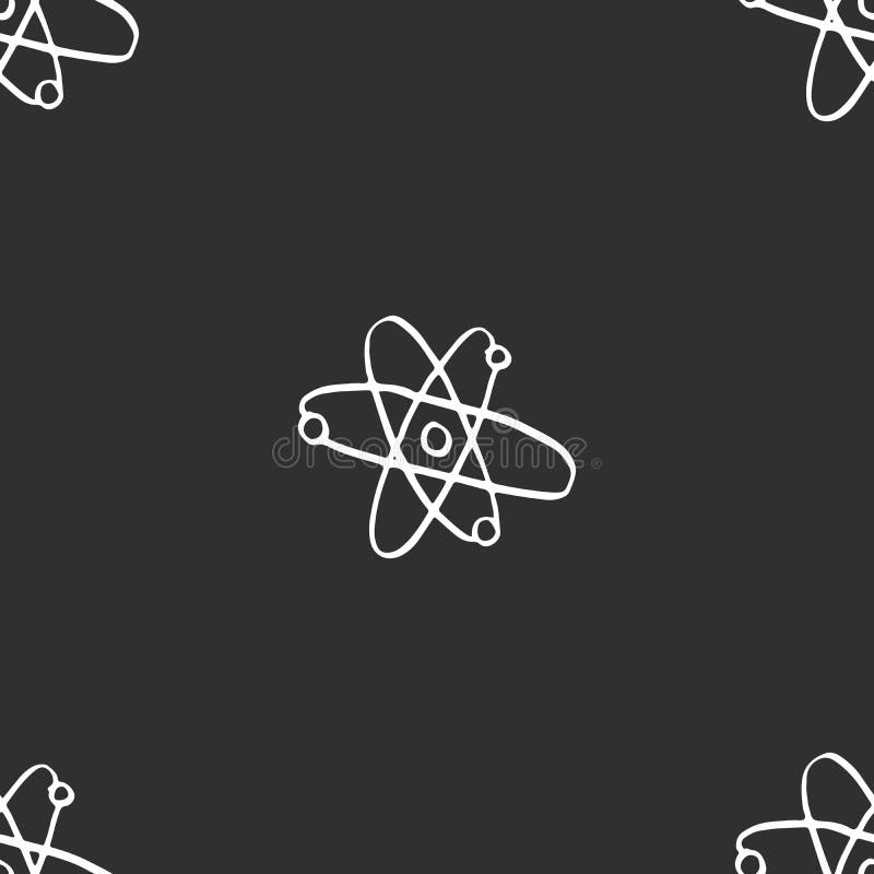 Atom Symbol Vintage Label, Grunge Textured Retro Badge, Typography ...