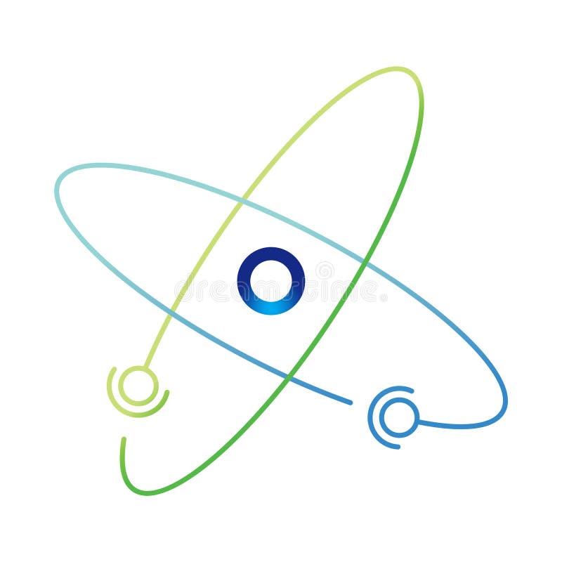 Atom Symbols of Nuclear Energy Icon. Scientific Research and Molecular ...