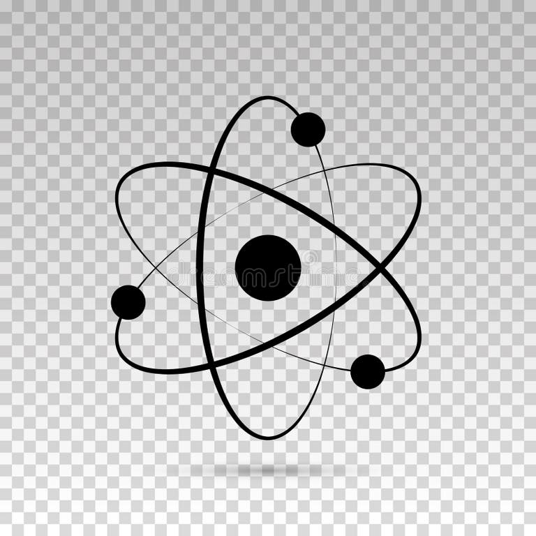 Atom. Vector Icon Atom. Logo Atomic Neutron Isolated on Transparent ...