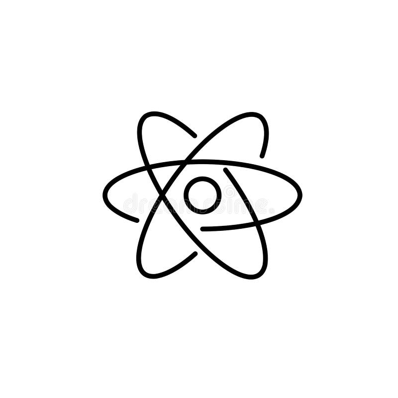 Atom Vector Icon, Electron Symbol. Simple, Flat Design for Web or ...