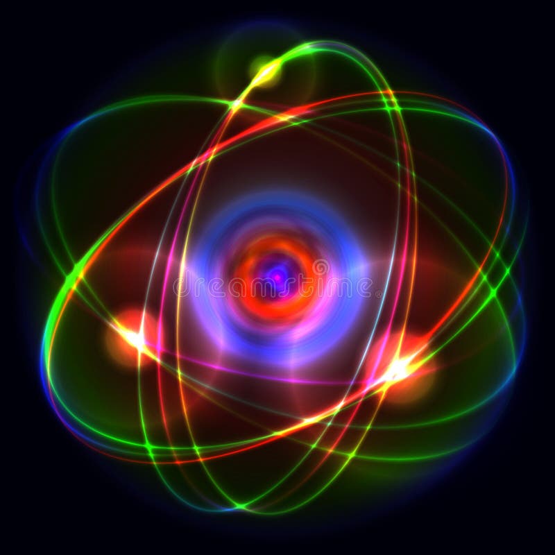 Atom. Vector Illustration stock vector. Illustration of symbol - 43108576