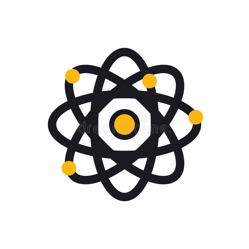 Atom. Vector Illustration Decorative Design Stock Vector - Illustration ...