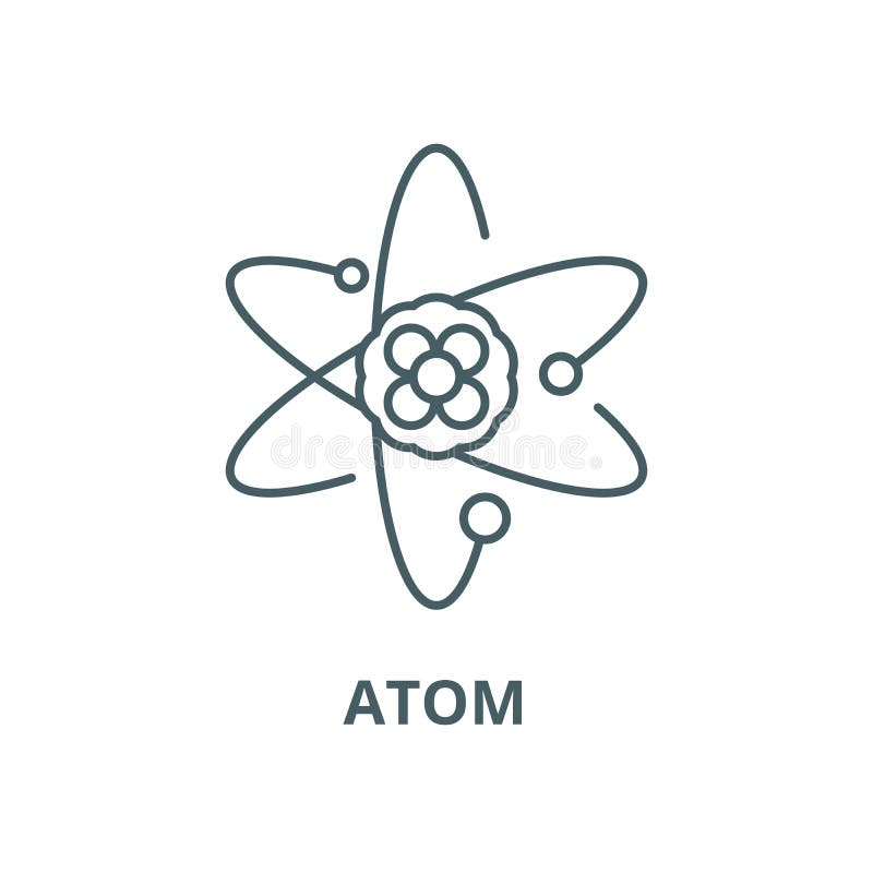 Atom Vector Line Icon, Linear Concept, Outline Sign, Symbol Stock ...