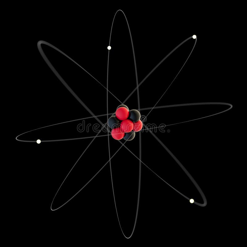Atom Visualisation stock illustration. Illustration of neucleus - 42592599