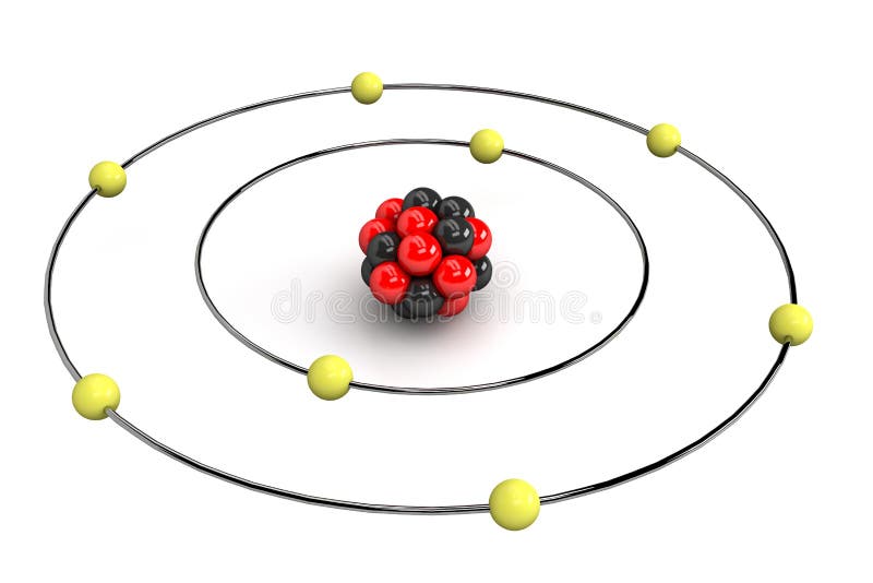 Atom Visualisation stock illustration. Illustration of neucleus - 42592599