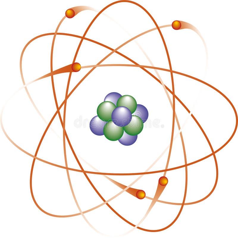 Vector detail of atom stock vector. Illustration of nature - 16852324