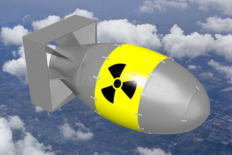 Atombombe 3D stock abbildung. Illustration von atomar - 101830060