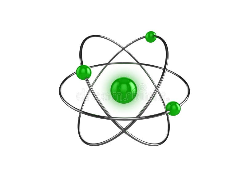 Atome vert illustration stock. Illustration of médecine - 48184088