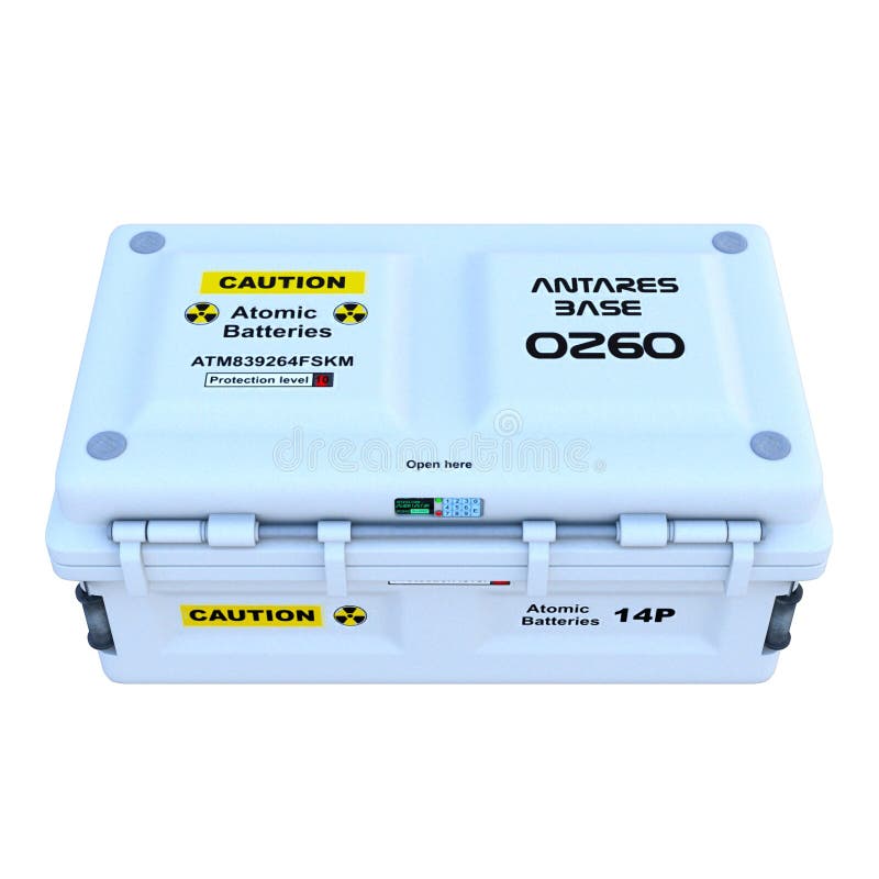 Atomic battery stock illustration. Illustration of white - 63243502