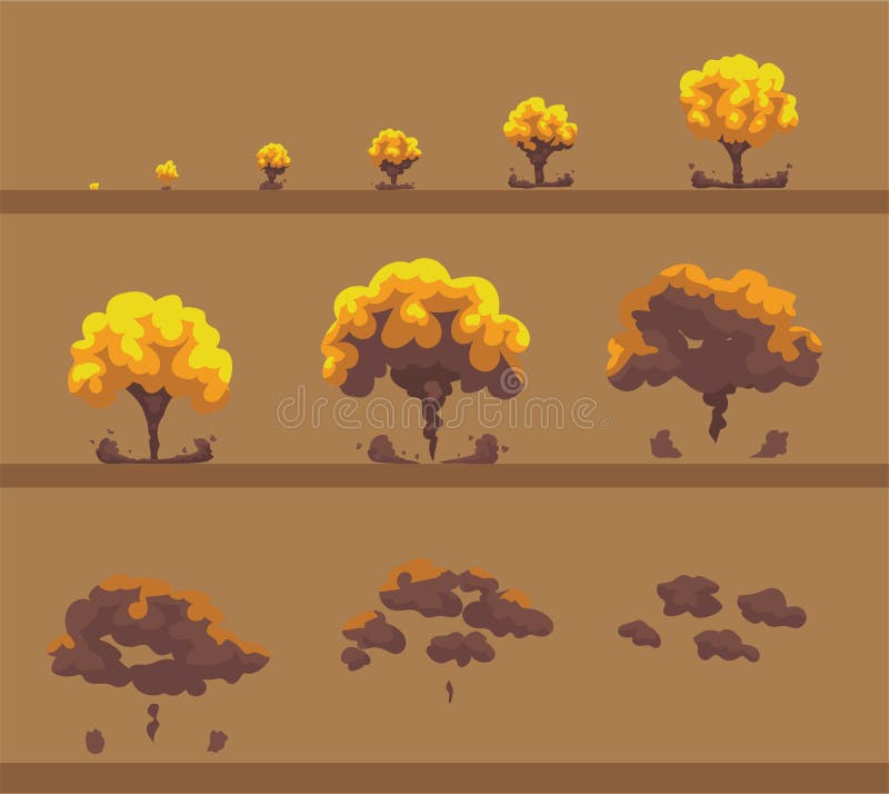 Explosion Sequence Stock Illustrations – 322 Explosion Sequence Stock ...