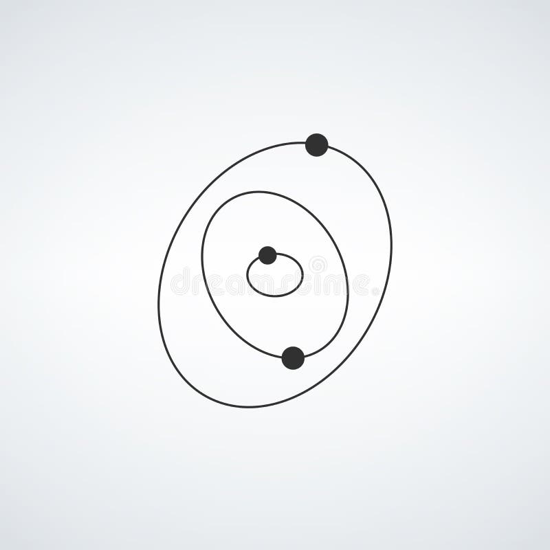 Atomic Circles Structure, Doodle Atom. Stock Vector Illustration ...