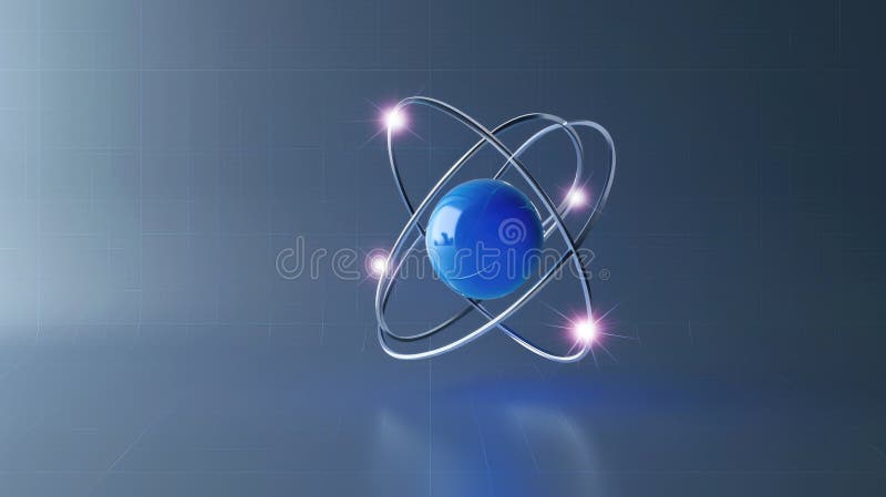 Atomic Dance: Subatomic Realm, Electrons, Neutrons, and Protons Orbit a ...