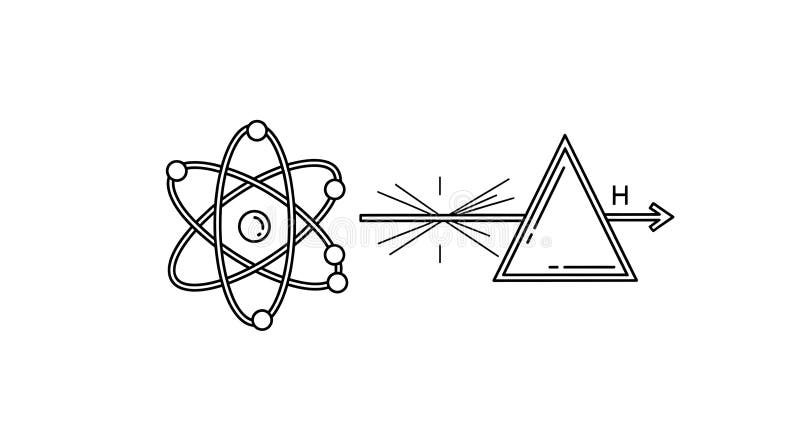 Atomic Emission Spectrum Demonstrating Hydrogen Using a Prism on a ...