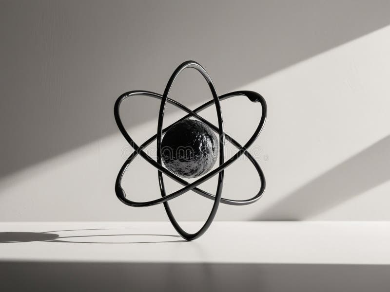 Atomic Energy Molecule Metal Royalty Art Stock Illustration ...