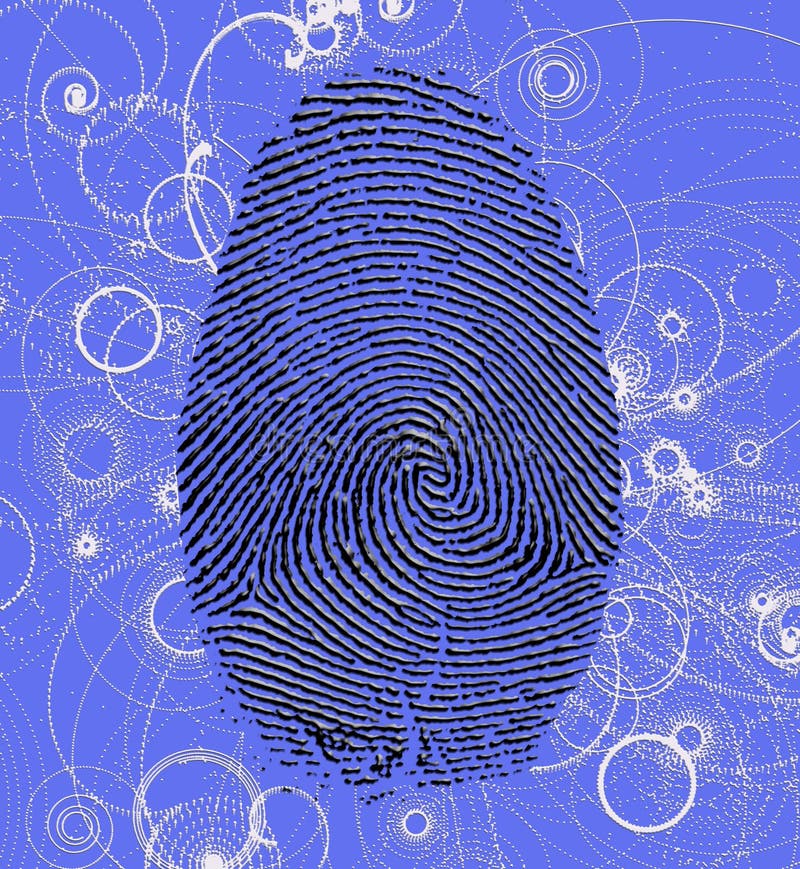Atomic Fingerprint stock illustration. Illustration of forensic - 31178763