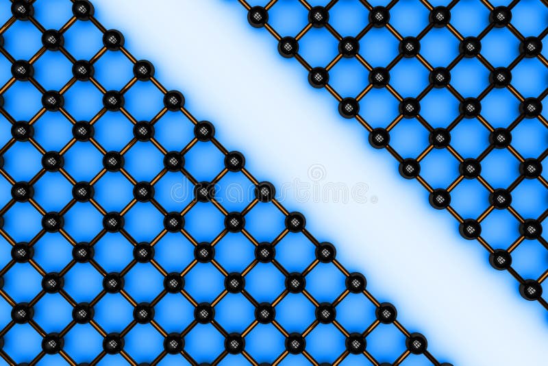Atomic Grid of matter. stock illustration. Illustration of chemistry ...