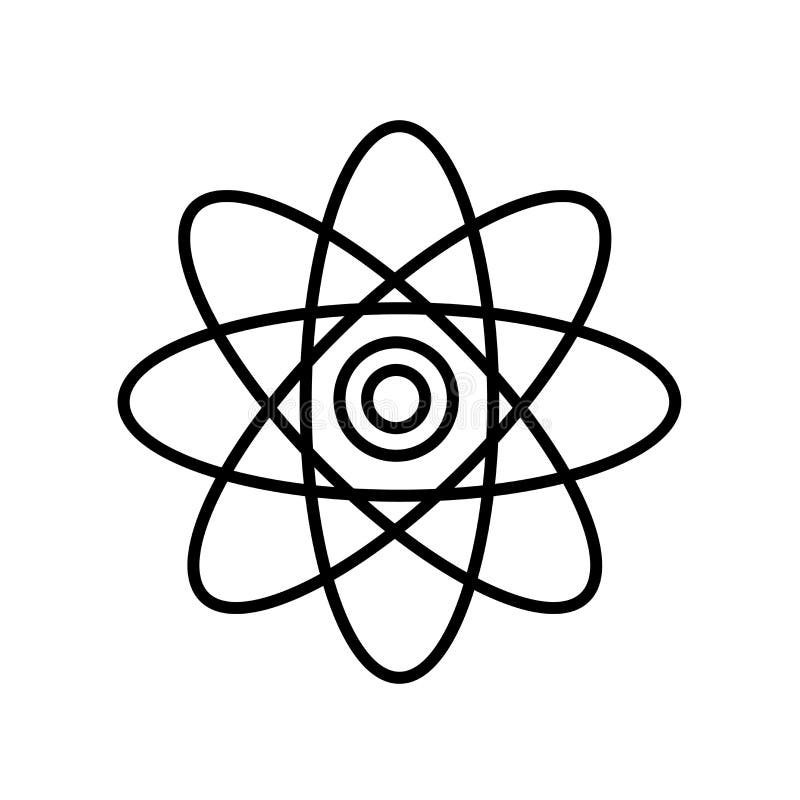 Atomic icon stock vector. Illustration of design, engineer - 24550554